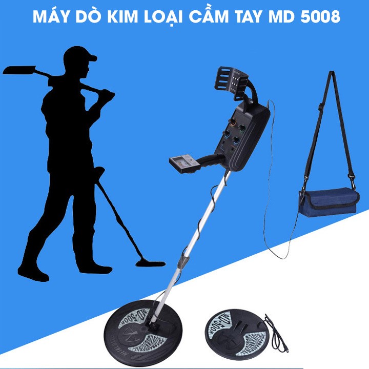 Máy dò vàng bạc đồng kim loại MD-5008 sâu 3m | Máy dò kim loại