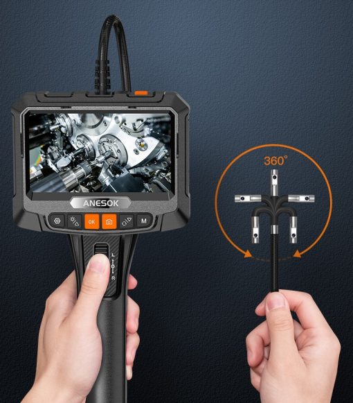 Camera nội soi công nghiệp inskam S5 camera kép xoay 360