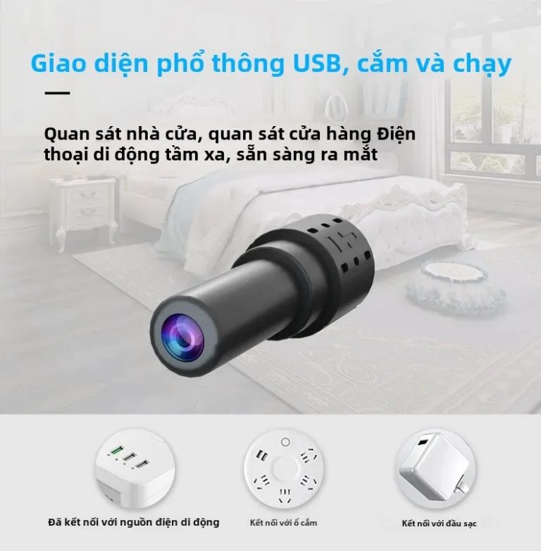 Camera Mini Không Dây WiFi X7 Hồng Ngoại Quay Đêm Bí Mật Từ Xa